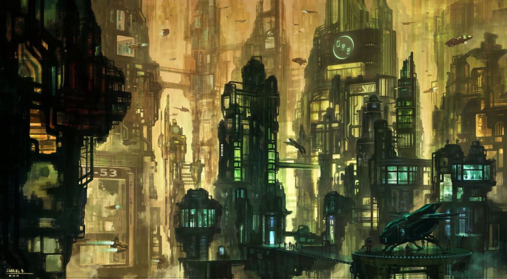 Environmental Science Fiction Art Work - The Mother of All Nerds