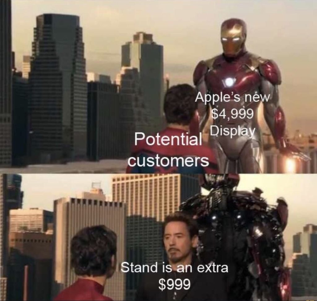 Apple Pro Stand Debuted For $999 And The Disapproval Memes Have Been ...